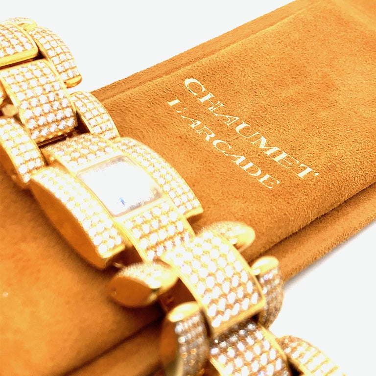 Chaumet Lady's Watch 'Square' Diamonds For Sale at 1stDibs