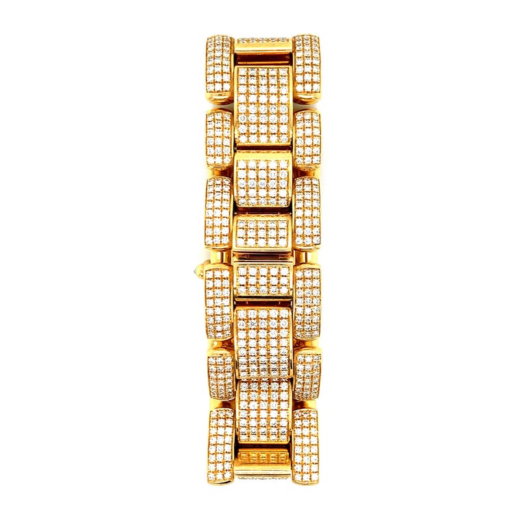Chaumet Lady's Watch 'Square' Diamonds For Sale at 1stDibs