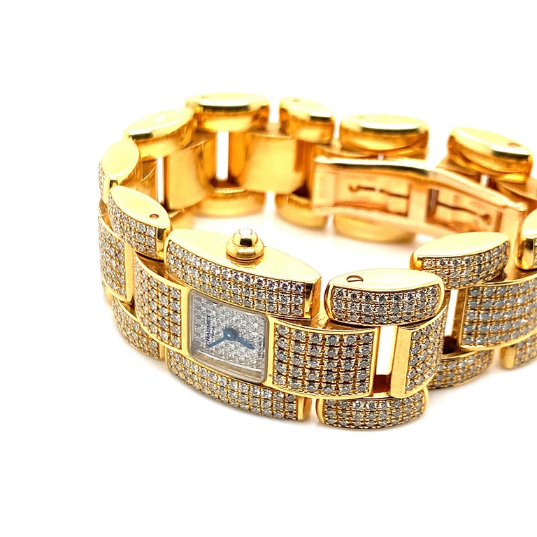 Chaumet Lady's Watch 'Square' Diamonds For Sale at 1stDibs