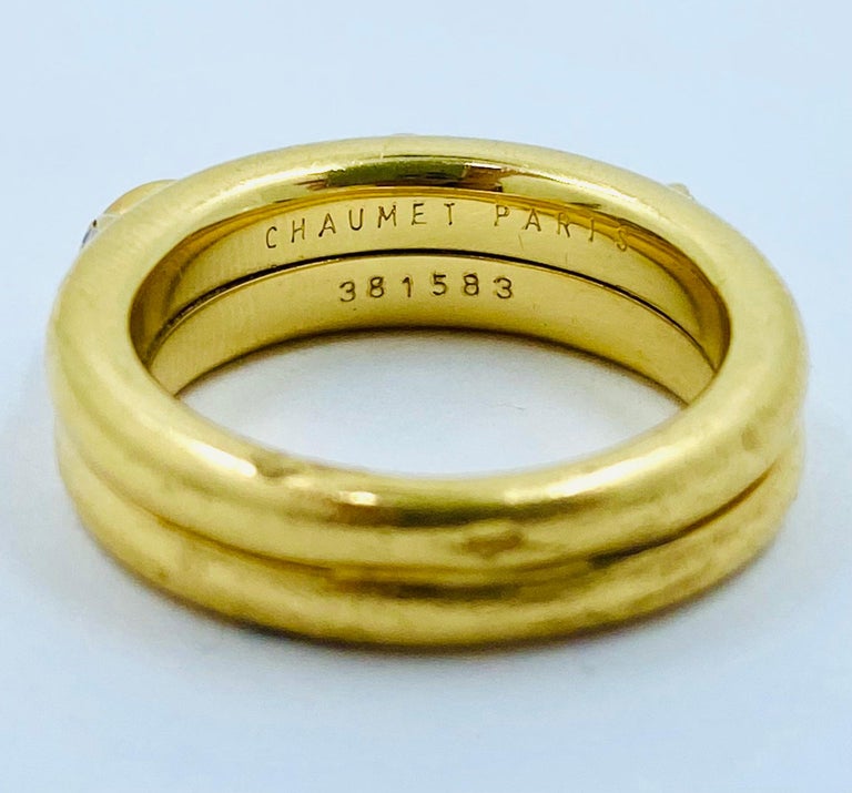 Chaumet Liens X Gold Ring For Sale at 1stDibs
