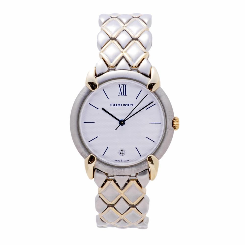 Chaumet Paris Ladies Yellow Gold Jump Hour Quartz Wrist Watch For Sale ...