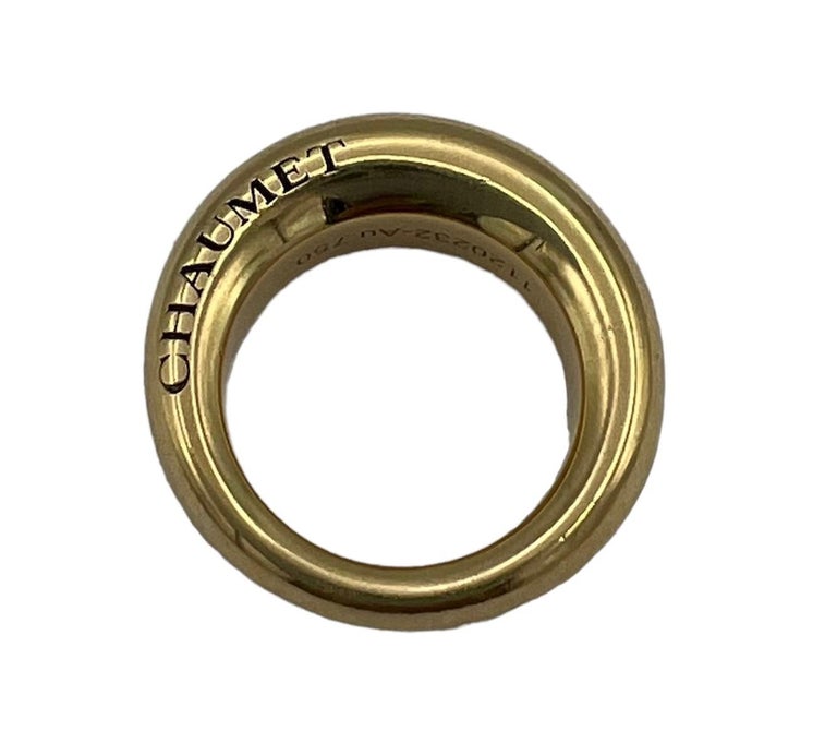 Chaumet Paris 18k Gold Band Ring For Sale at 1stDibs