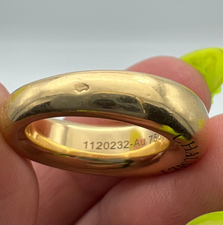 Chaumet Paris 18k Gold Band Ring For Sale at 1stDibs