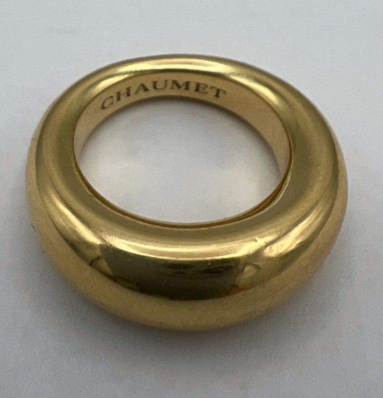 Chaumet Paris 18k Gold Band Ring For Sale at 1stDibs