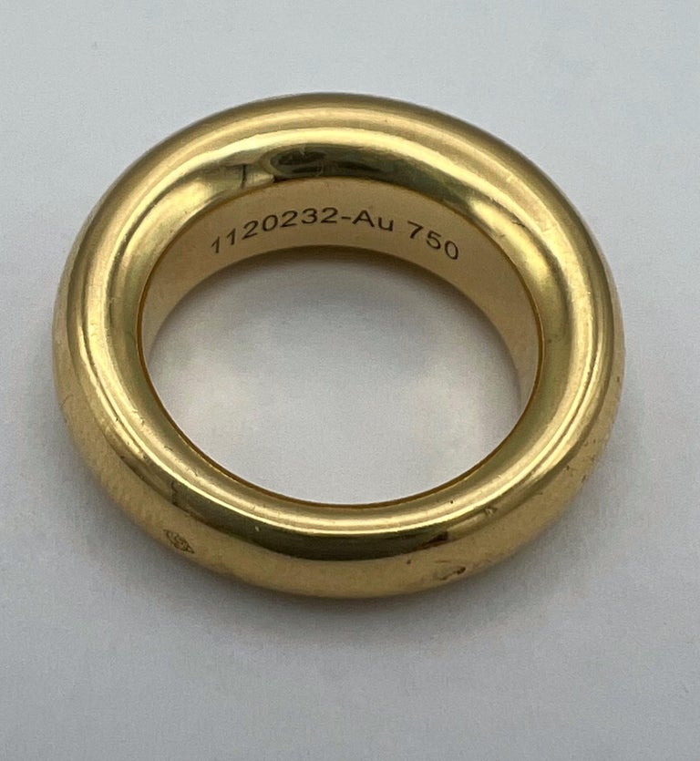 Chaumet Paris 18k Gold Band Ring For Sale at 1stDibs