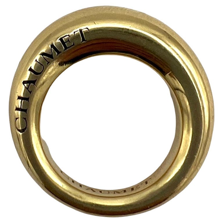 Chaumet Paris 18k Gold Band Ring For Sale at 1stDibs