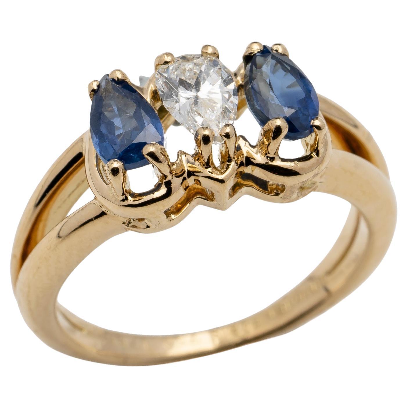 Fred of Paris Gold and Sapphire Ring For Sale at 1stDibs | fred of paris ring, fred paris ring