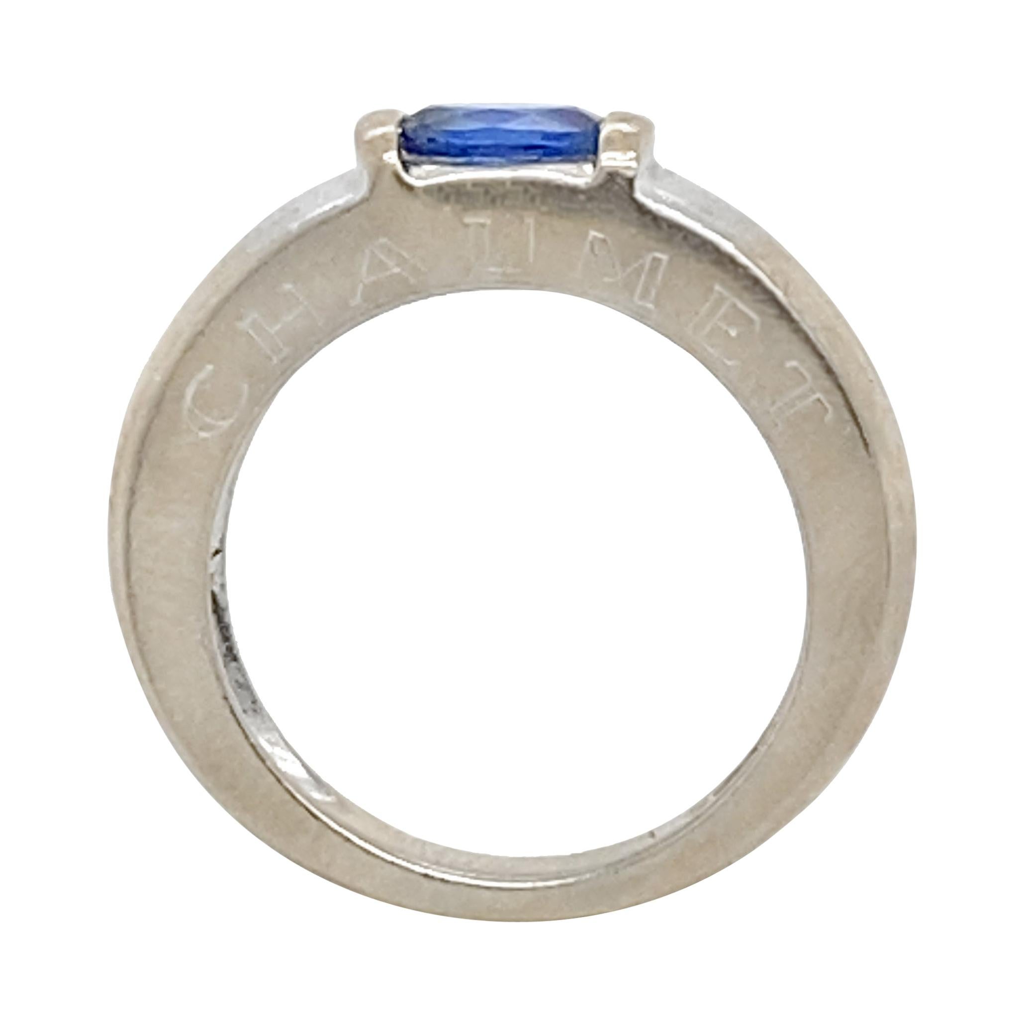 Chaumet Pink Sapphire and Diamond 18 Carat Gold Charm Ring For Sale at ...