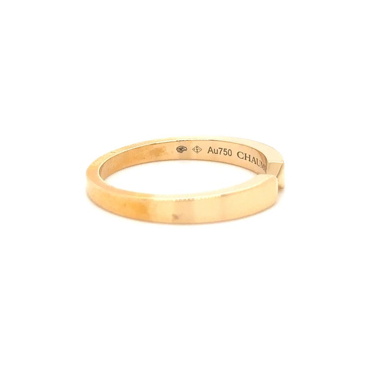 Chaumet Triomphe De Wedding Band Rose Gold For Sale at 1stDibs
