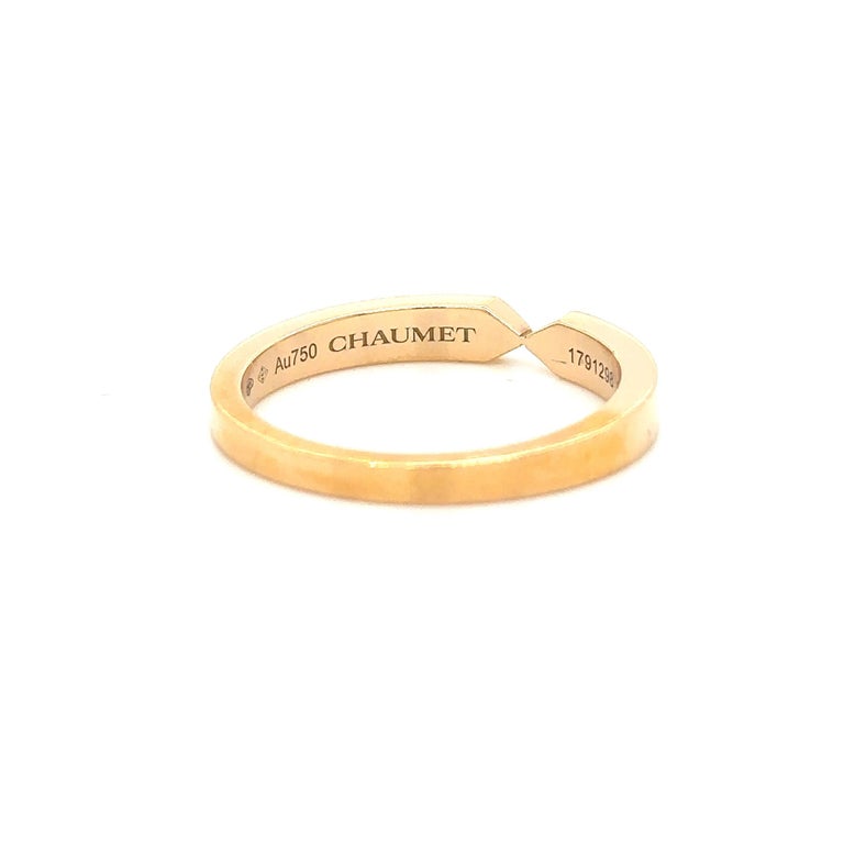 Chaumet Triomphe De Wedding Band Rose Gold For Sale at 1stDibs