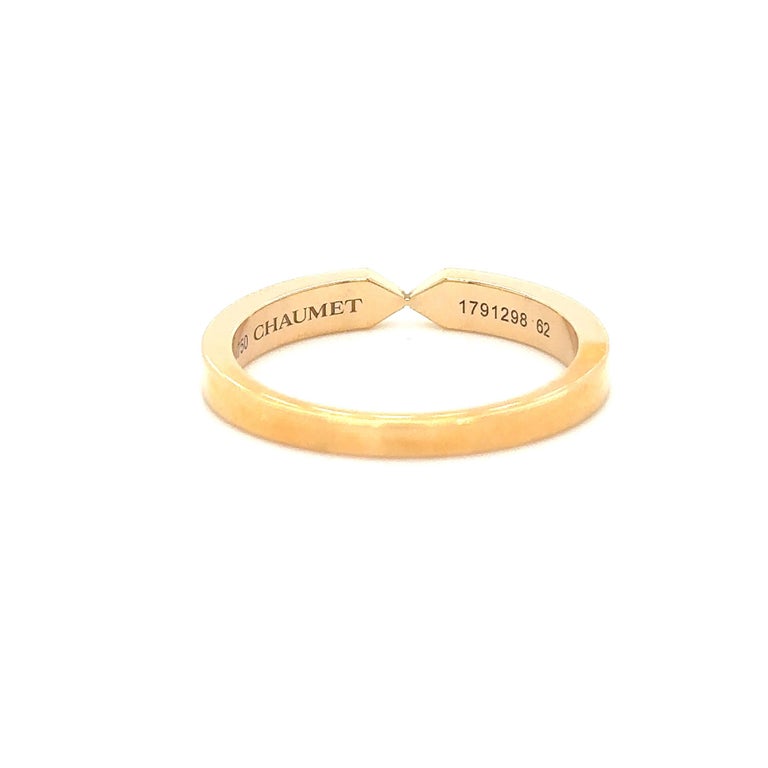 Chaumet Triomphe De Wedding Band Rose Gold For Sale at 1stDibs