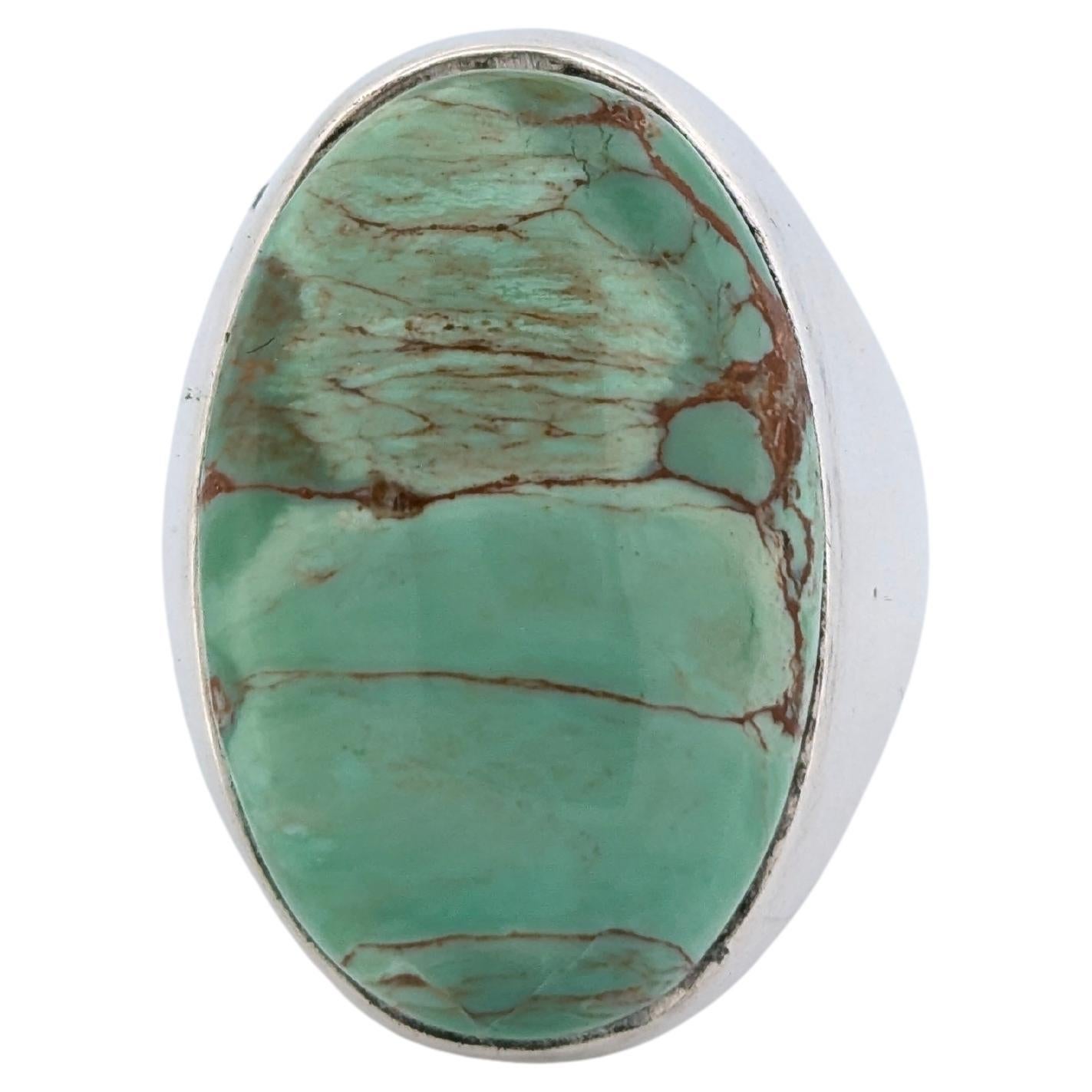 Cheatin' Ike New sterling silver turquoise ring with single stone inlay ...