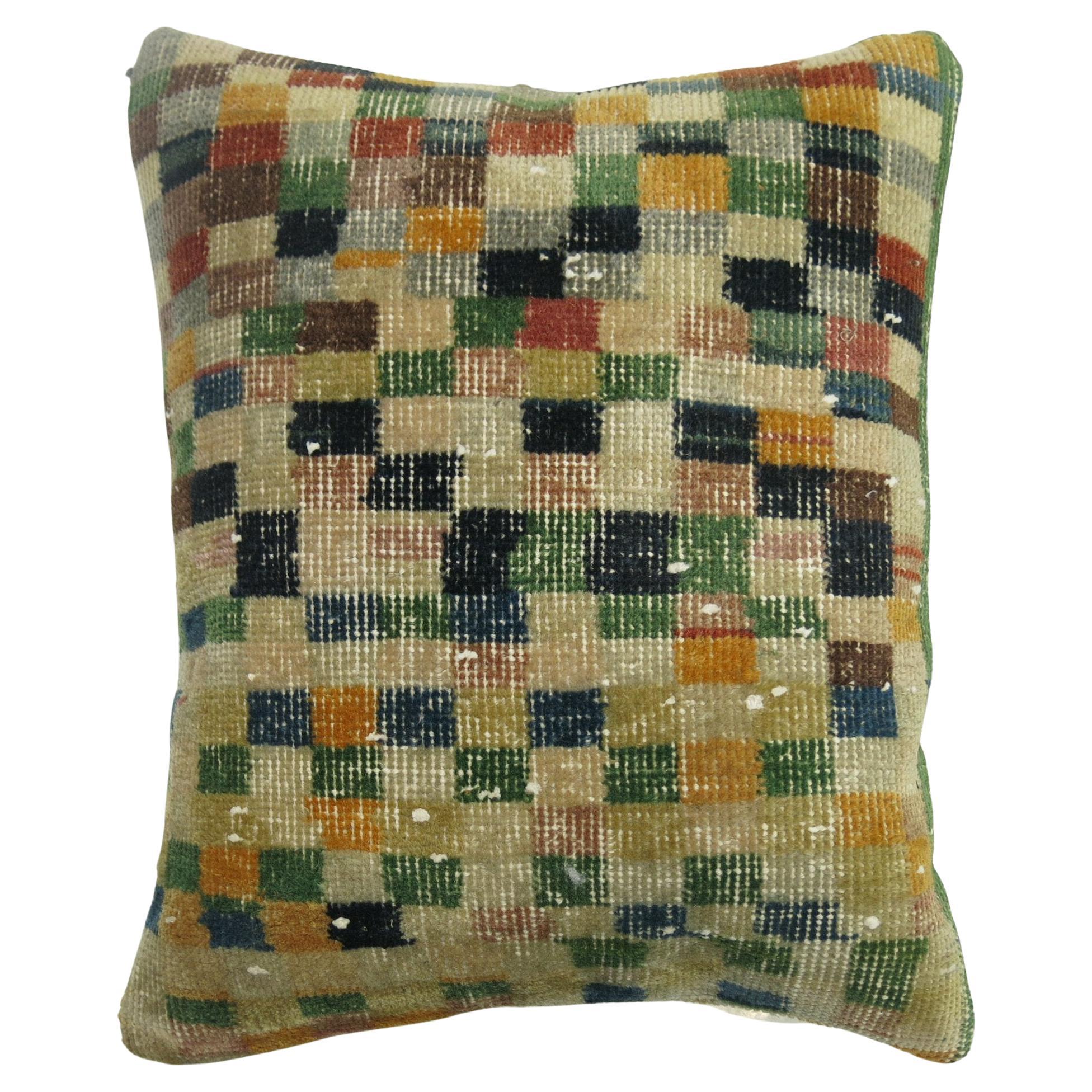 Turkish Checkerboard Pillow at 1stDibs