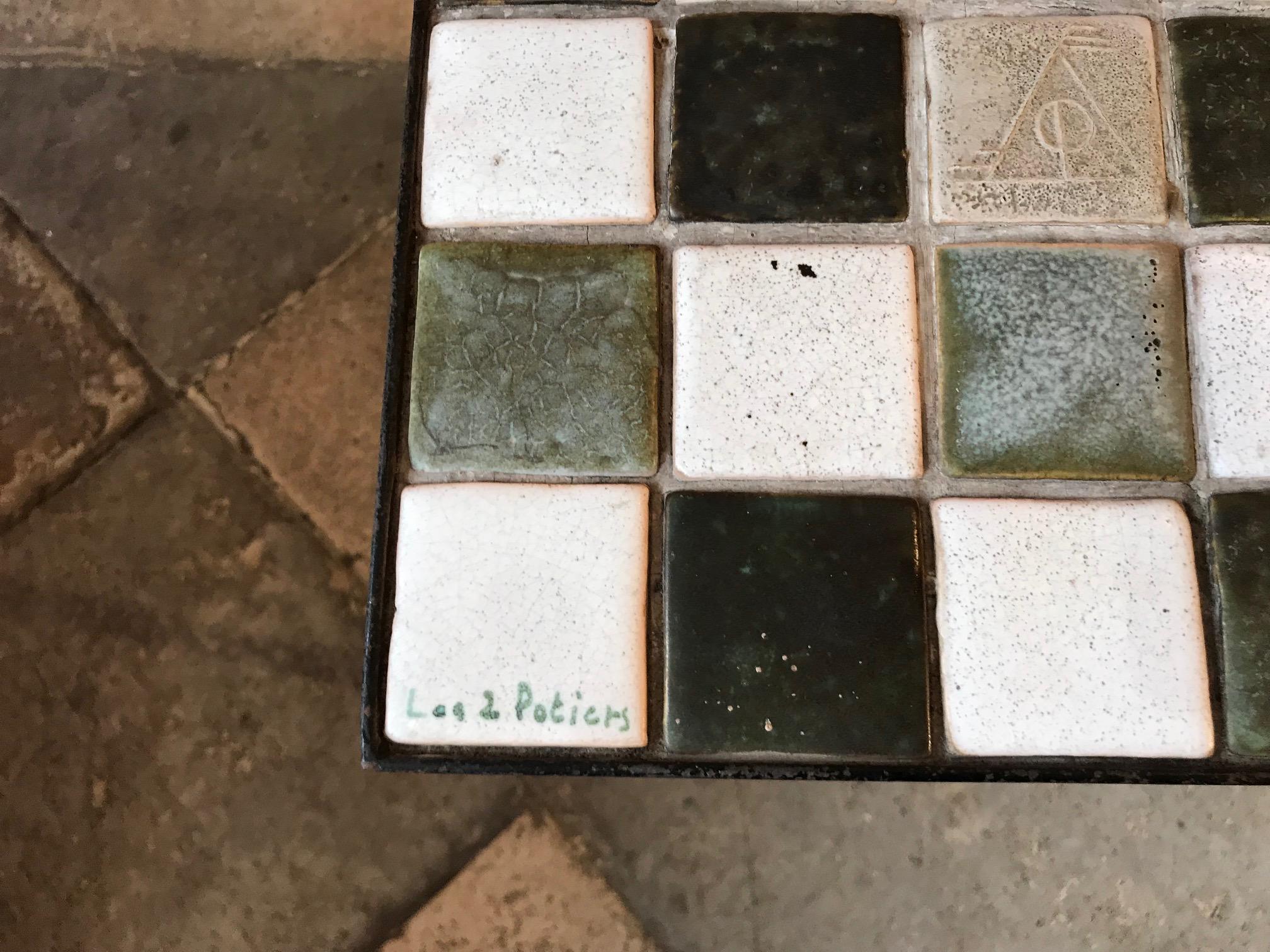 Checkers Board or Coffee Table by Les 2 Potiers at 1stDibs | checkers ...