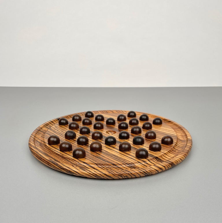 Checkers Game "The Solitaire" in Wood by Artek, Italy, 1970s For Sale ...
