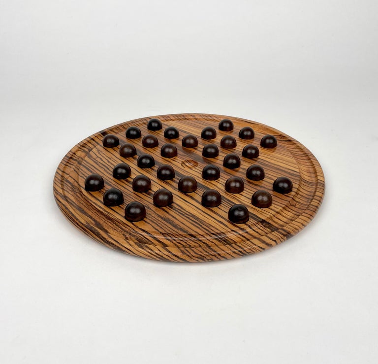 Checkers Game "The Solitaire" in Wood by Artek, Italy, 1970s For Sale ...