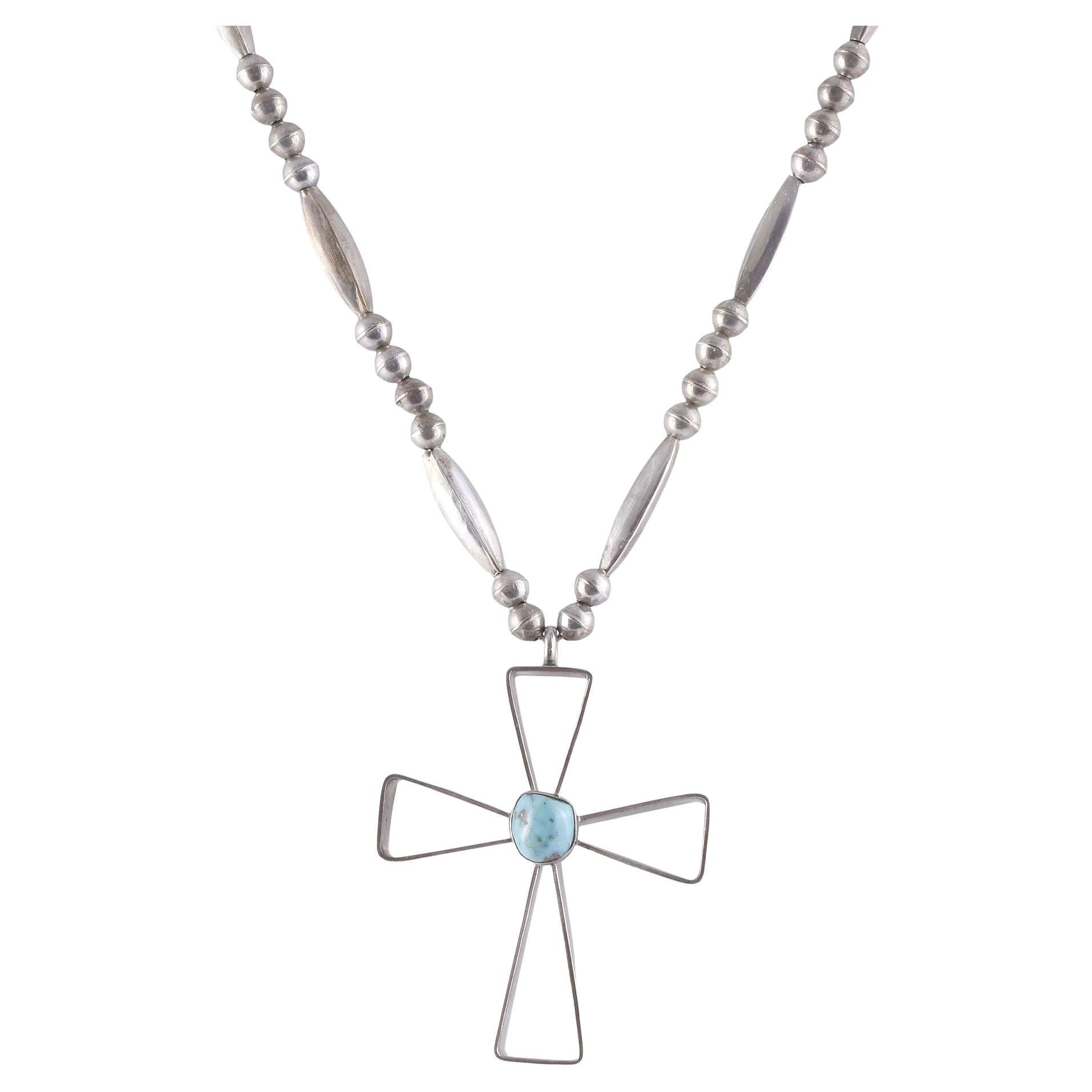 Turquoise Cross Necklaces - 51 For Sale on 1stDibs | chunky turquoise ...
