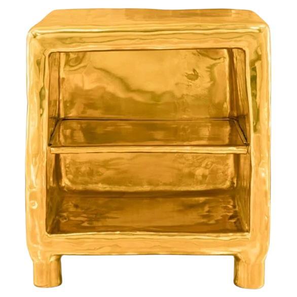 Nesso Coffee Table with Brass Inlay by Matteo Cibic For Sale at 1stDibs