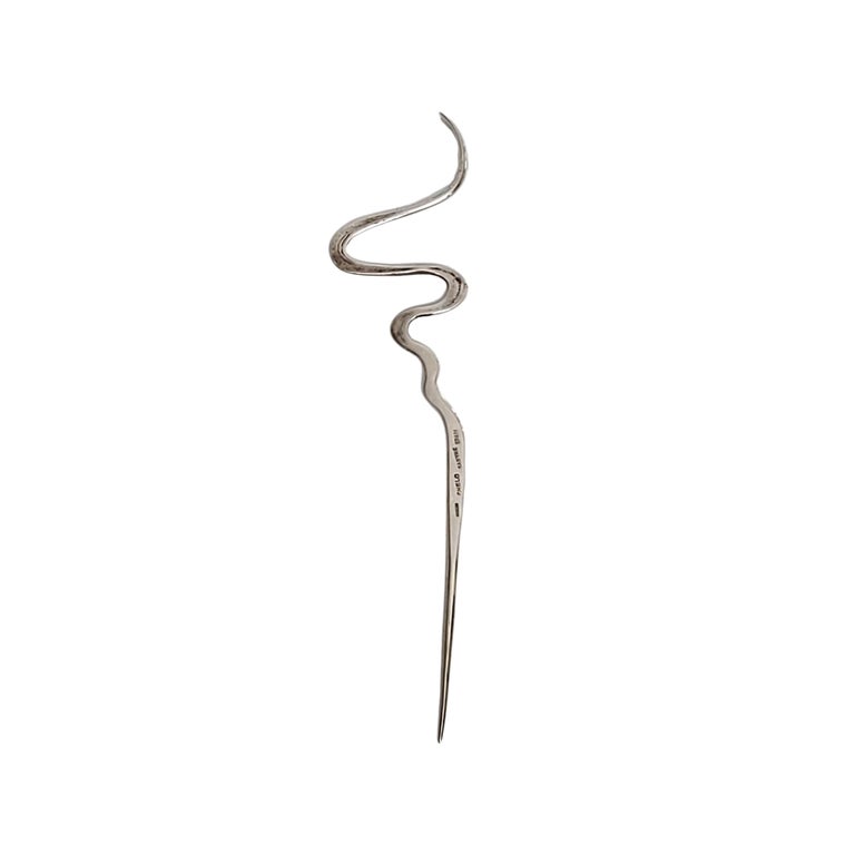Chelo Sastre Spain Sterling Silver Hair Pin at 1stDibs