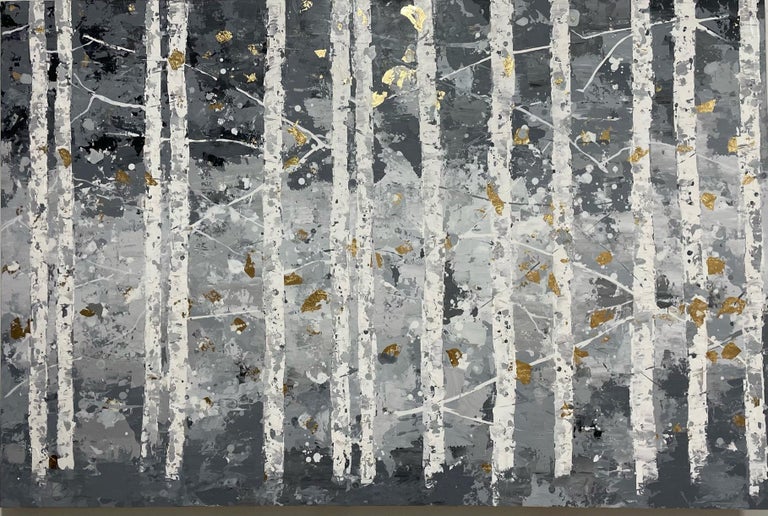 Chelsea Davine - First Snowfall in Grey- 21st C., Contemporary ...