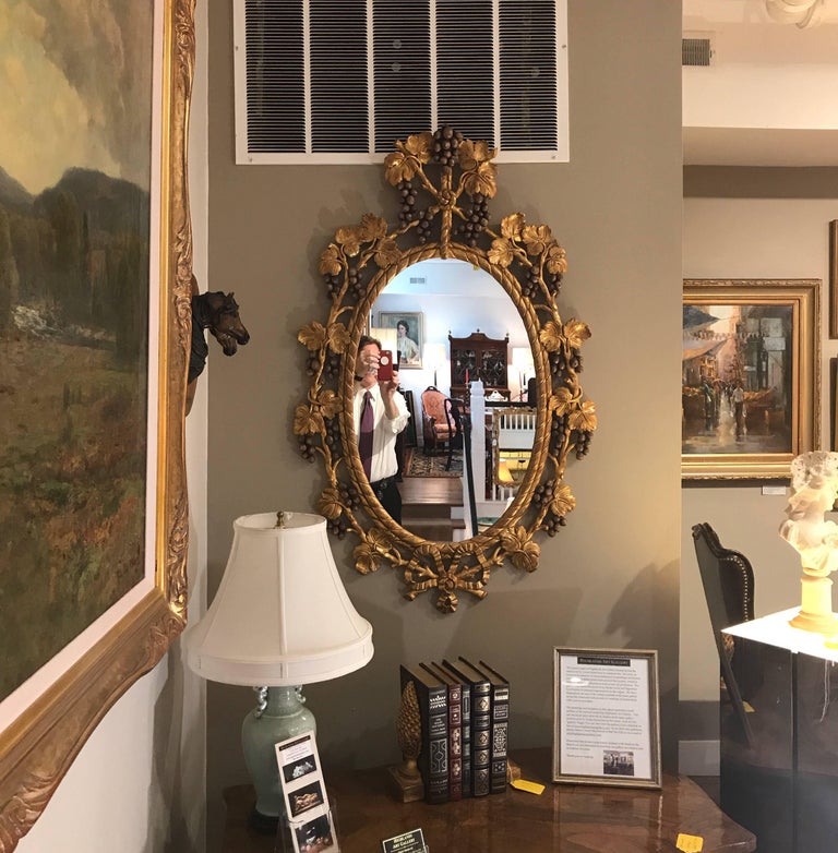 Chelsea House Oval Gilt Mirror For Sale at 1stDibs