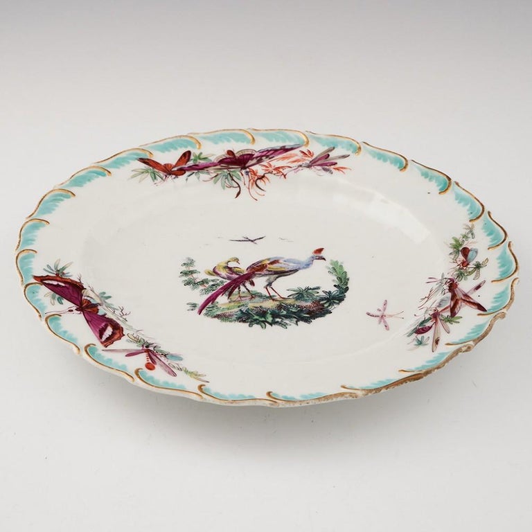 Chelsea Porcelain Gold Anchor Feather-Edged Dessert Plate, 1756-1769 ...