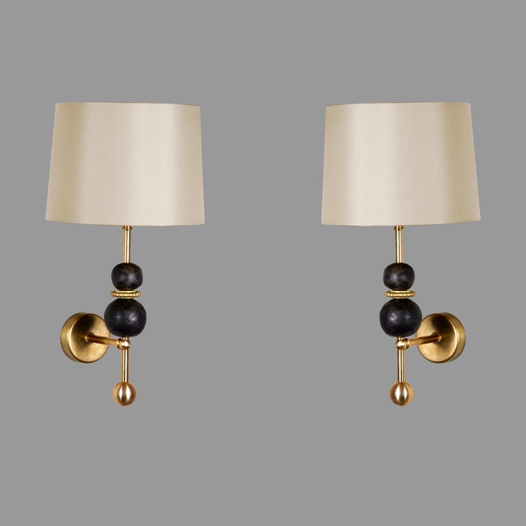 Chelsea Wall Light by Margit Wittig in Brass and Bronze-Resin For Sale ...