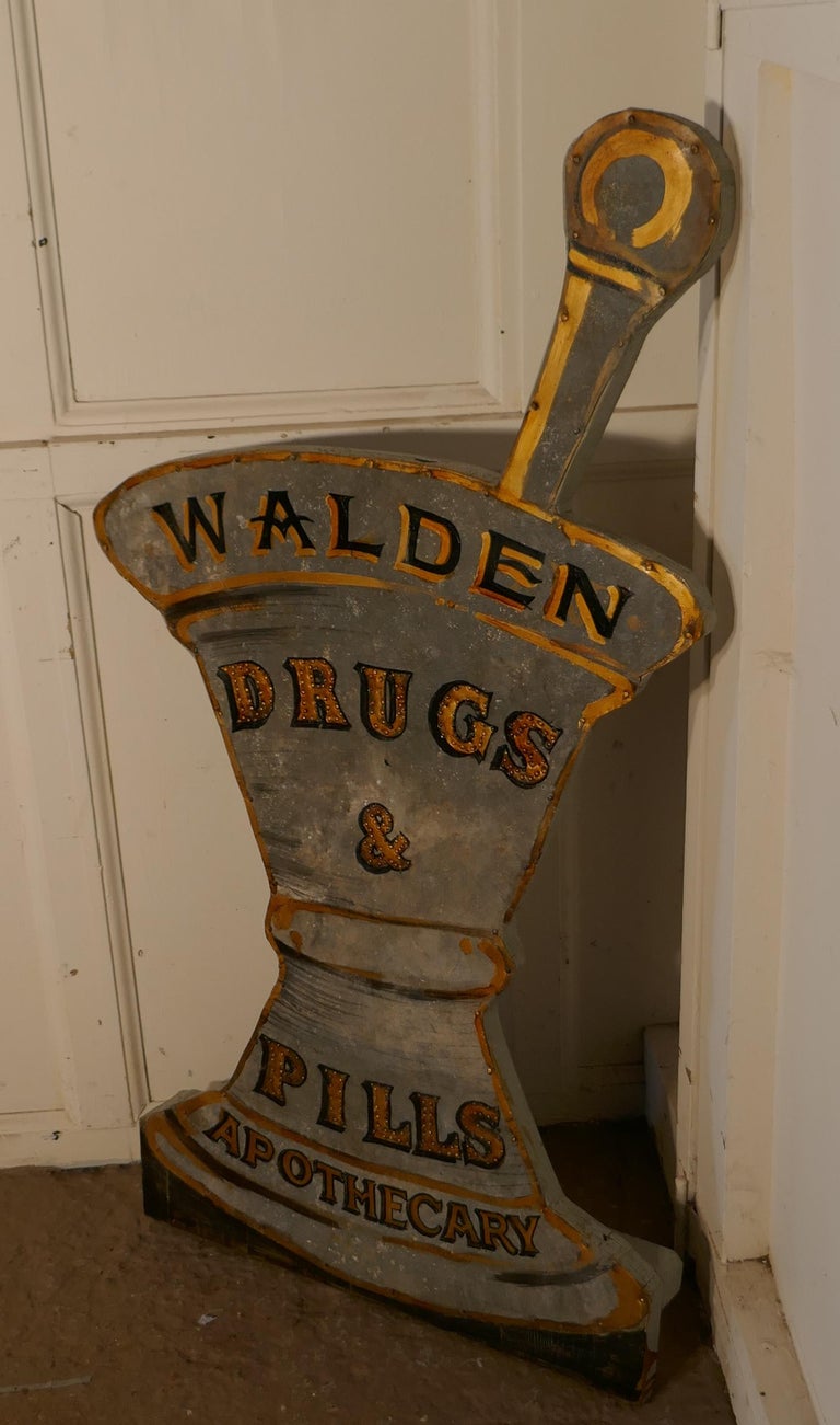 Chemist Shop Advertising Trade Sign at 1stDibs | antique trade sign