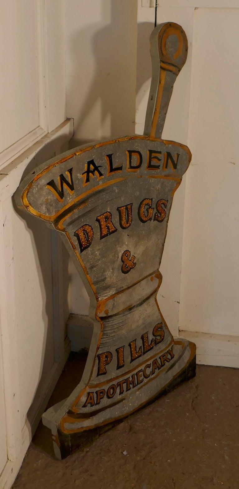 Chemist Shop Advertising Trade Sign at 1stDibs | antique trade sign