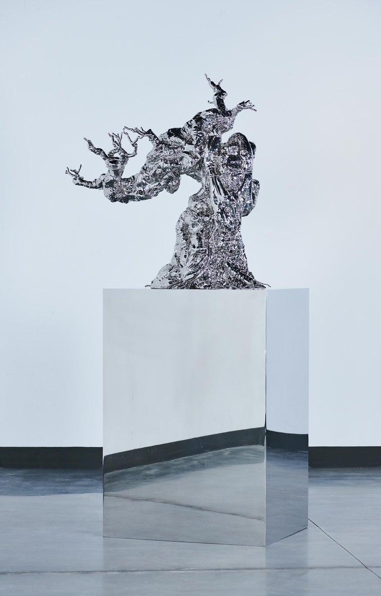 Chen Zhiguang - Contemporary Stainless Steel Sculpture-Unique work ...