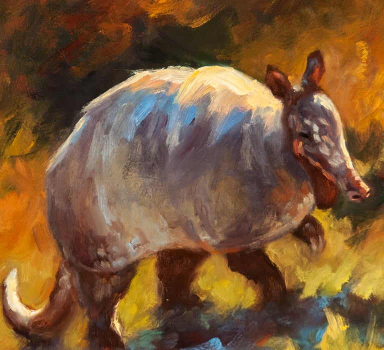 Cheri Christensen - Digger, oil painting, Texas Animals, Armadillo. 12 ...
