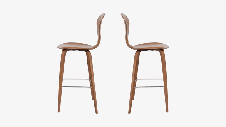 Cherner Counter Stools in Walnut by Norman Cherner, Pair at 1stDibs ...