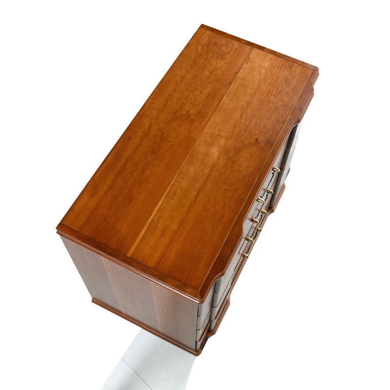 Cherry Bachelors Chest by Hickory MFG with Brass Bullet Shaped Handles ...