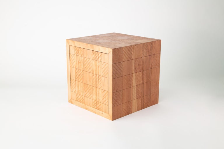 Cherry Buffalo Plaid Cube For Sale at 1stDibs