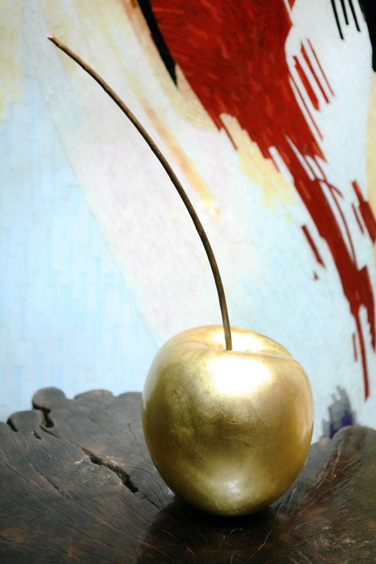 Cherry Gold Large Sculpture in Ceramic For Sale at 1stDibs