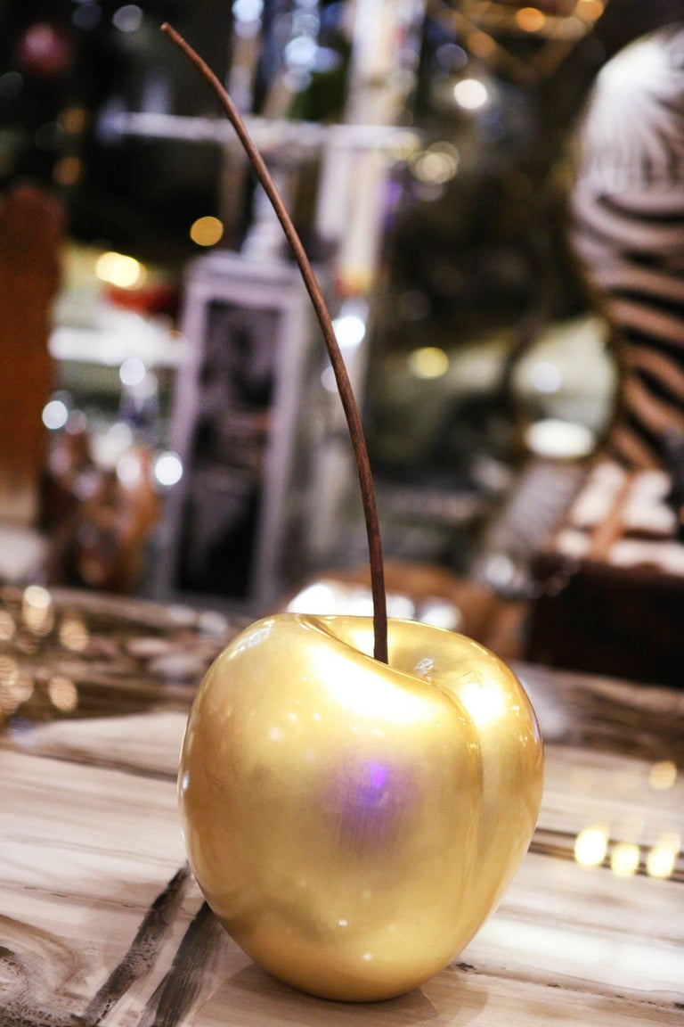 Cherry Gold Large Sculpture in Ceramic For Sale at 1stDibs