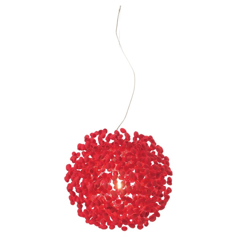 Cherry Moon by Ango, Hand-Crafted Silk Cocoon Pendant Light in Cherry ...