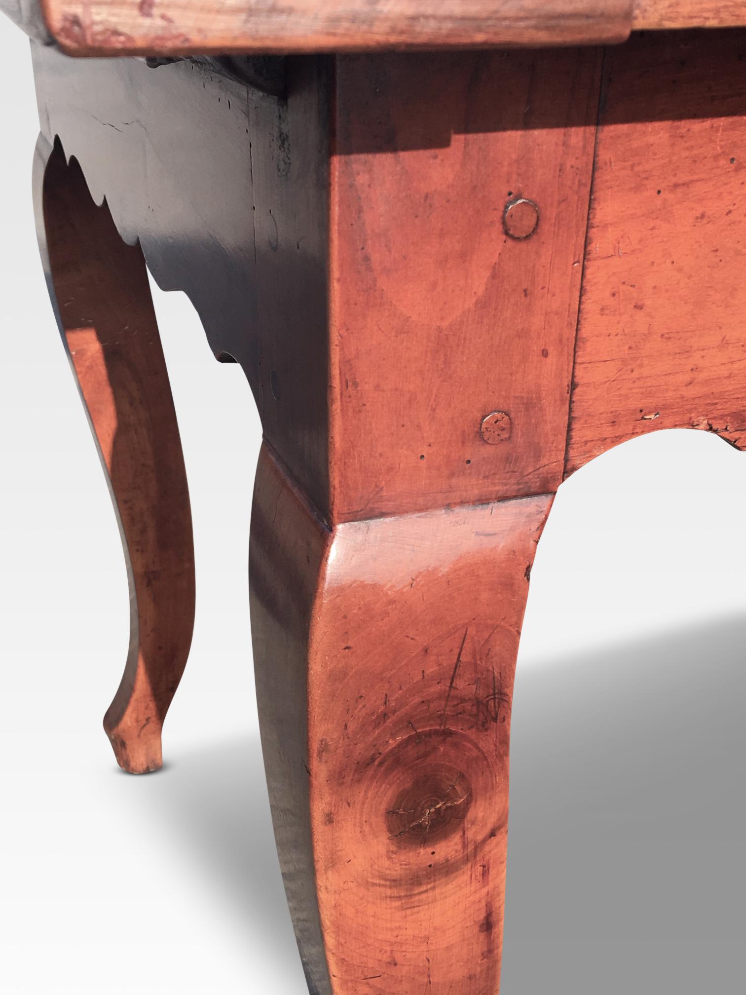 Cherry Wood Farmhouse Table, circa 1860 at 1stDibs