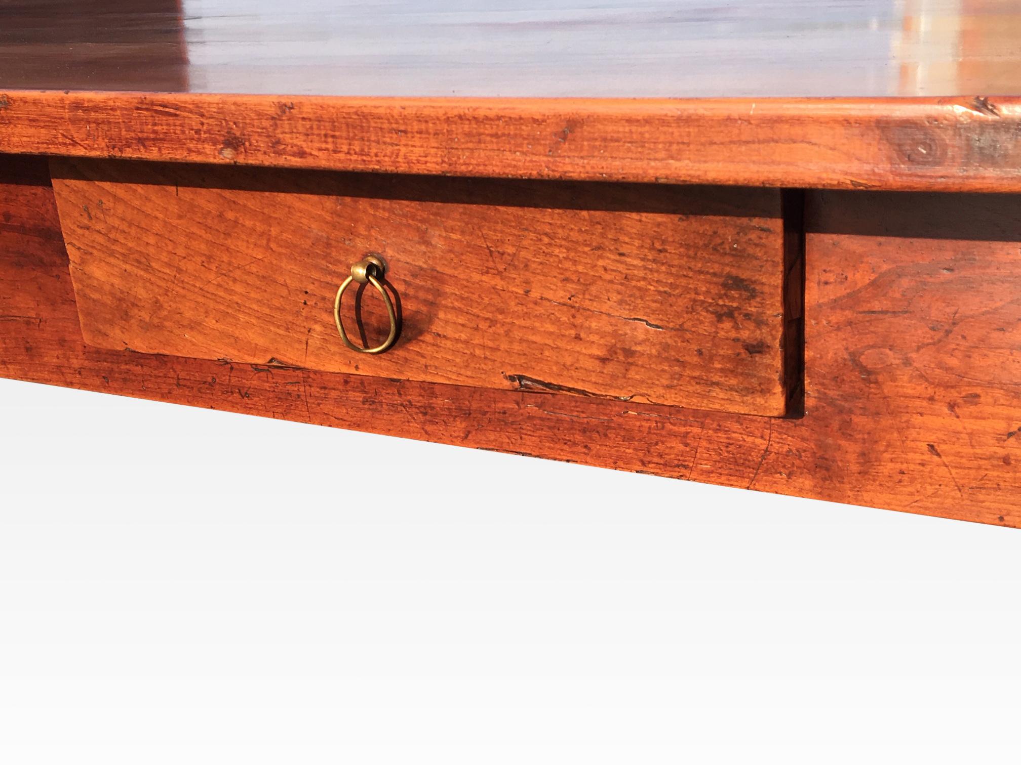 Cherry Wood Farmhouse Table, circa 1860 at 1stDibs