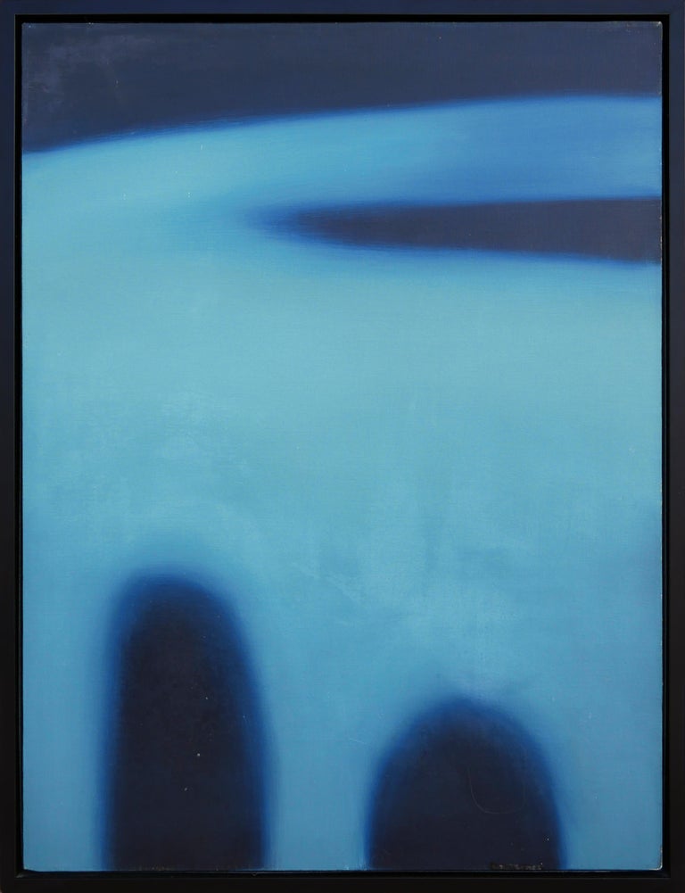 Cheryl Kelley - "Air Plane" Blue and Black Abstract Contemporary ...