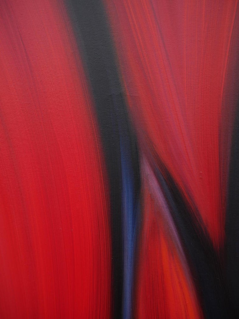 Cheryl Kelley - Red, Purple, and Black Abstract Contemporary Colorfield ...