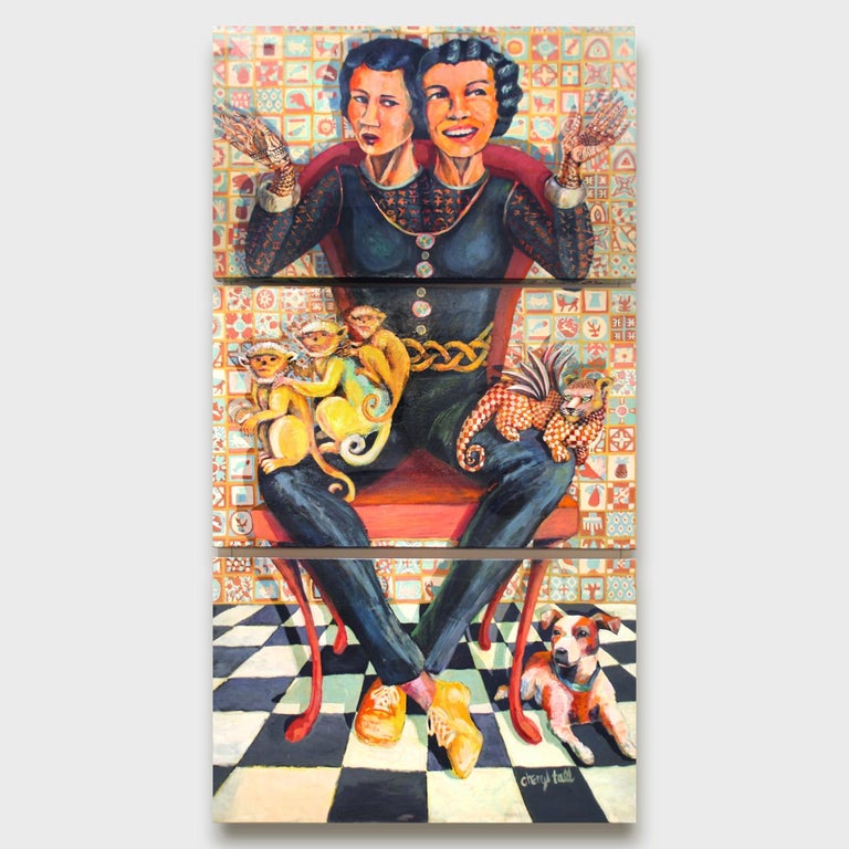 Cheryl Tall - Magic Realistic Painting, "My Gypsy Life" For Sale at 1stDibs