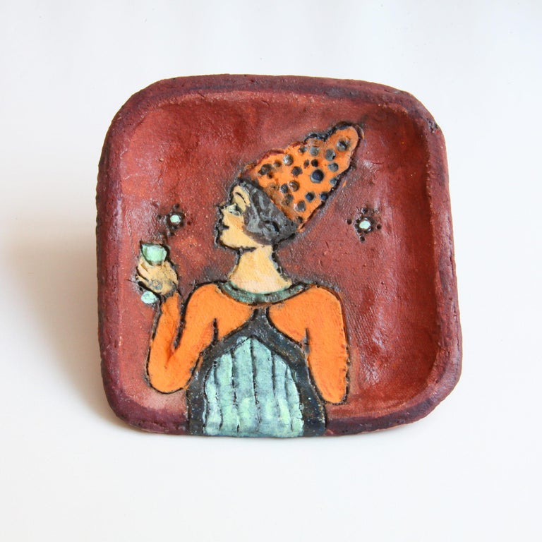 Cheryl Tall - Figurative Functional Dish, "Amber" For Sale at 1stDibs
