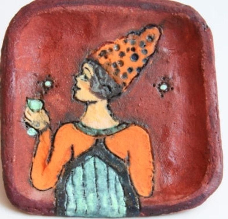Cheryl Tall - Figurative Functional Dish, "Amber" For Sale at 1stDibs