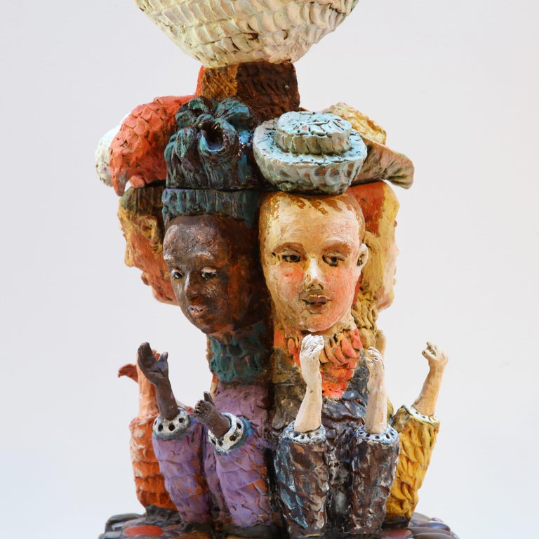 Cheryl Tall - Surreal Figurative Sculpture, "Swan Tower" For Sale at ...