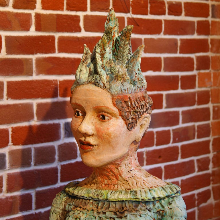 Cheryl Tall - Surrealist Figurative Sculpture, "Zephyr" For Sale at 1stDibs