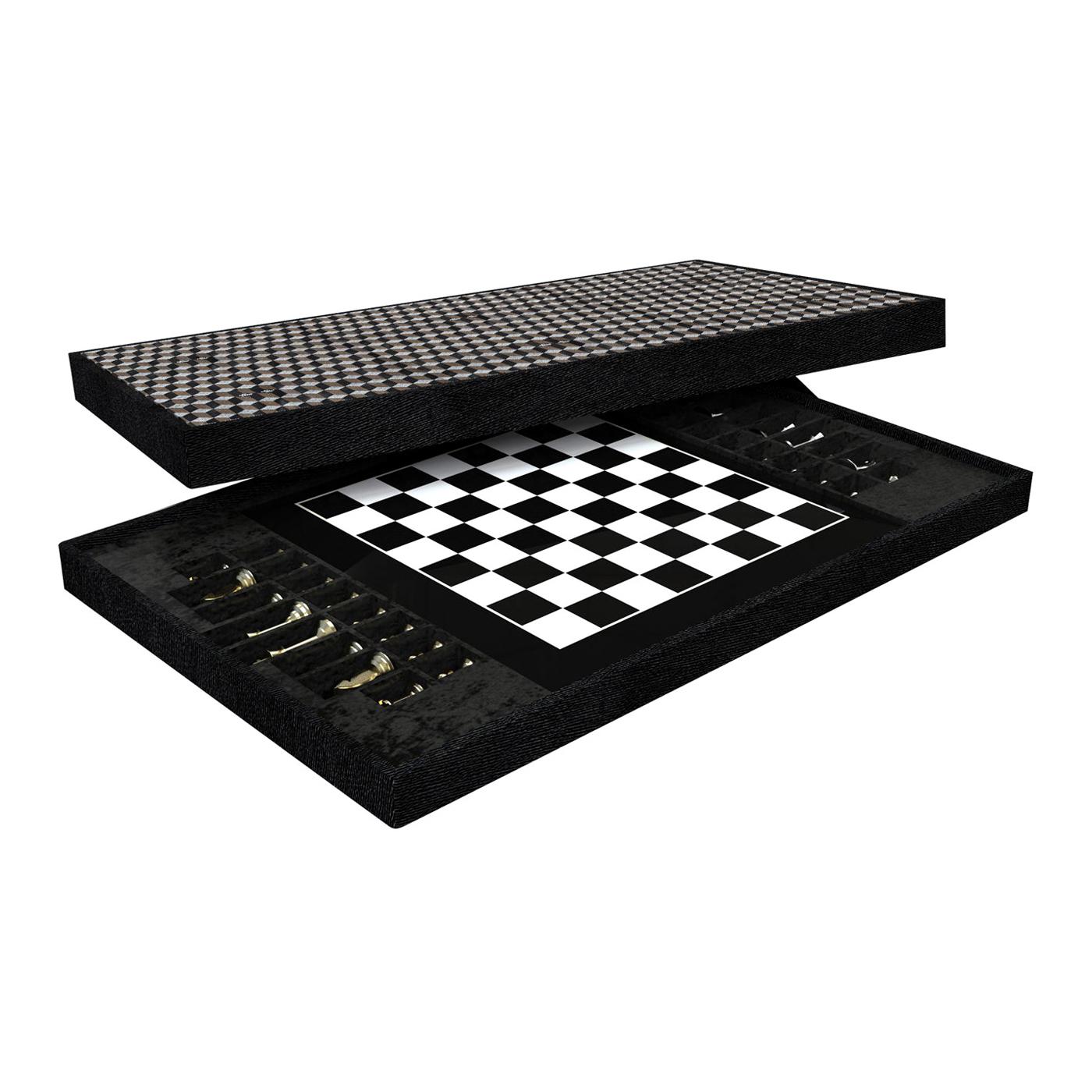 Victorian Reverse Painted Chess Board with Associated Chess Set at 1stDibs