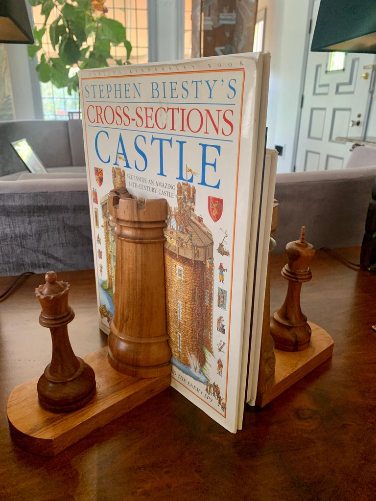 Chess Piece Bookends at 1stDibs