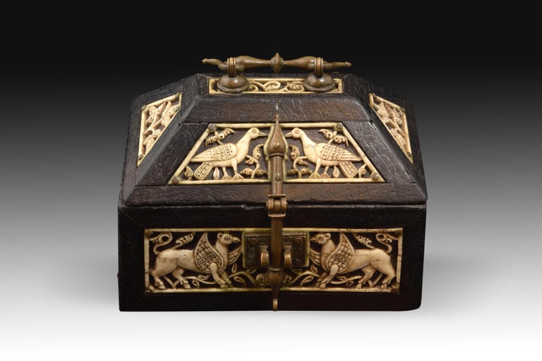 Chest. Bone, Wood, Metal Fittings. After Romanesque Models, 20th ...