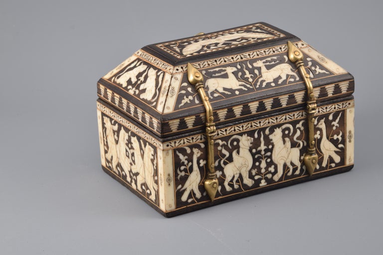 Chest, Bronze, Wood, after Romanesque Models For Sale at 1stDibs ...